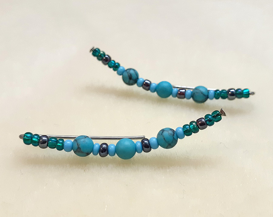 My introduction to ear climbers | Motley Mix Jewelry